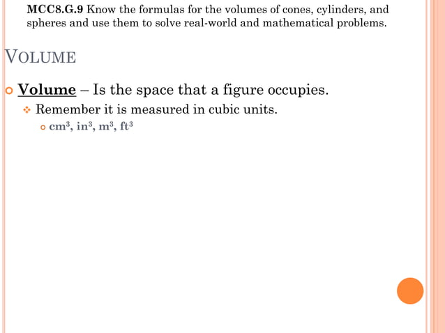 Volume of cylinders | PPTX | Physics | Science