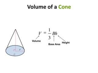 Volume of cylinders cones and spheres edmodo | PPTX