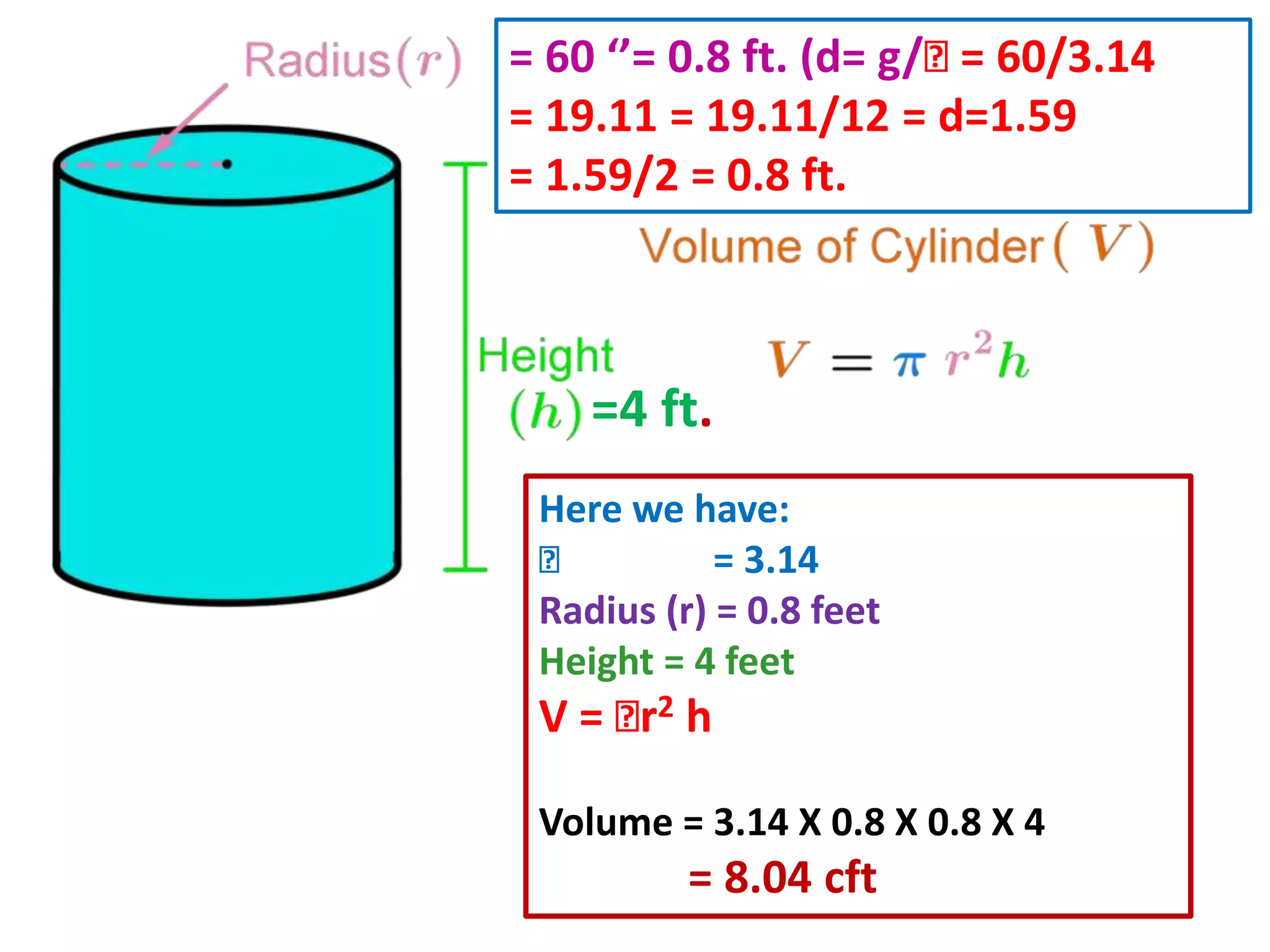 How to calculate Volume of logs | PPTX