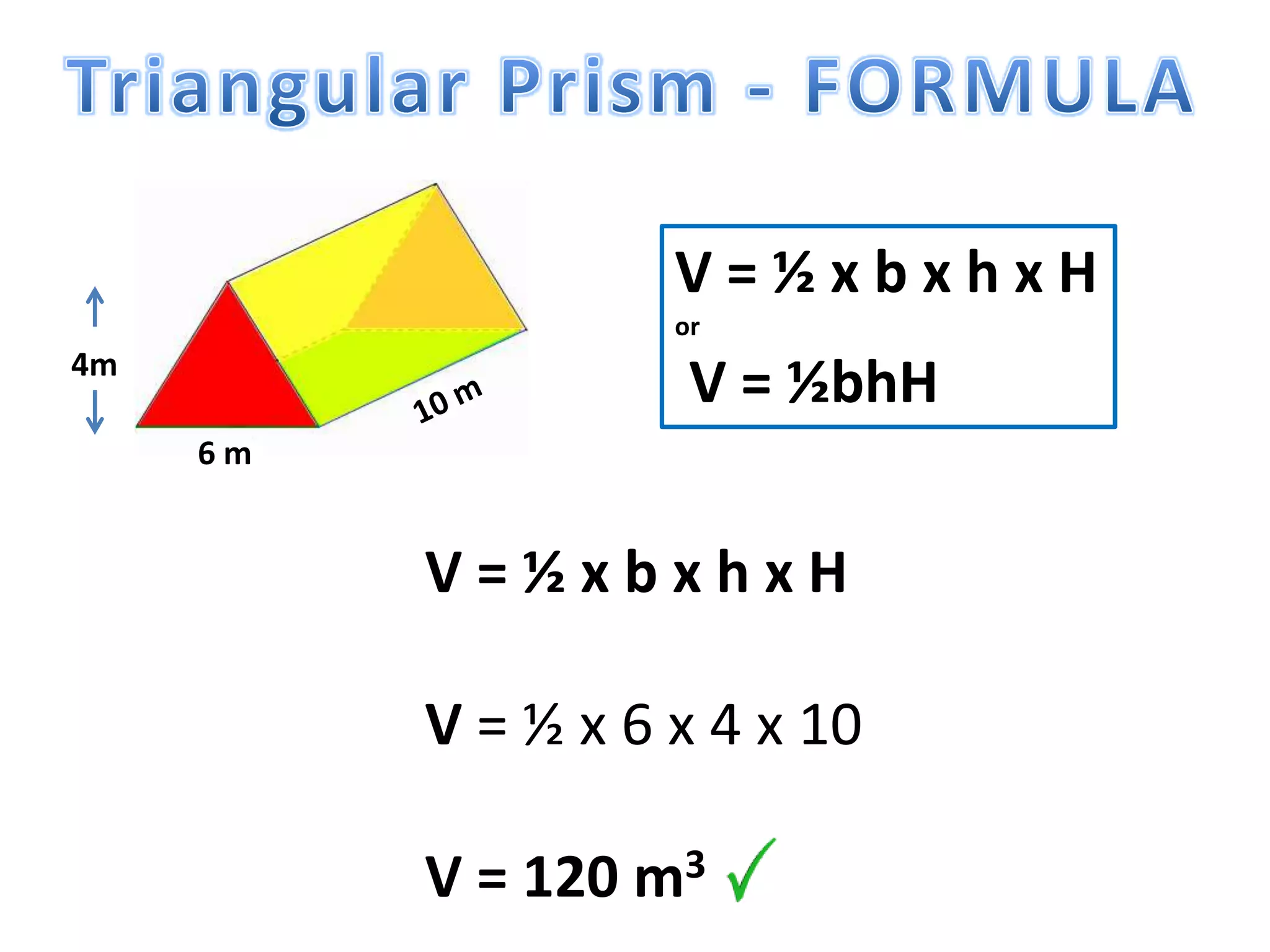 Volume of Prisms | PPTX