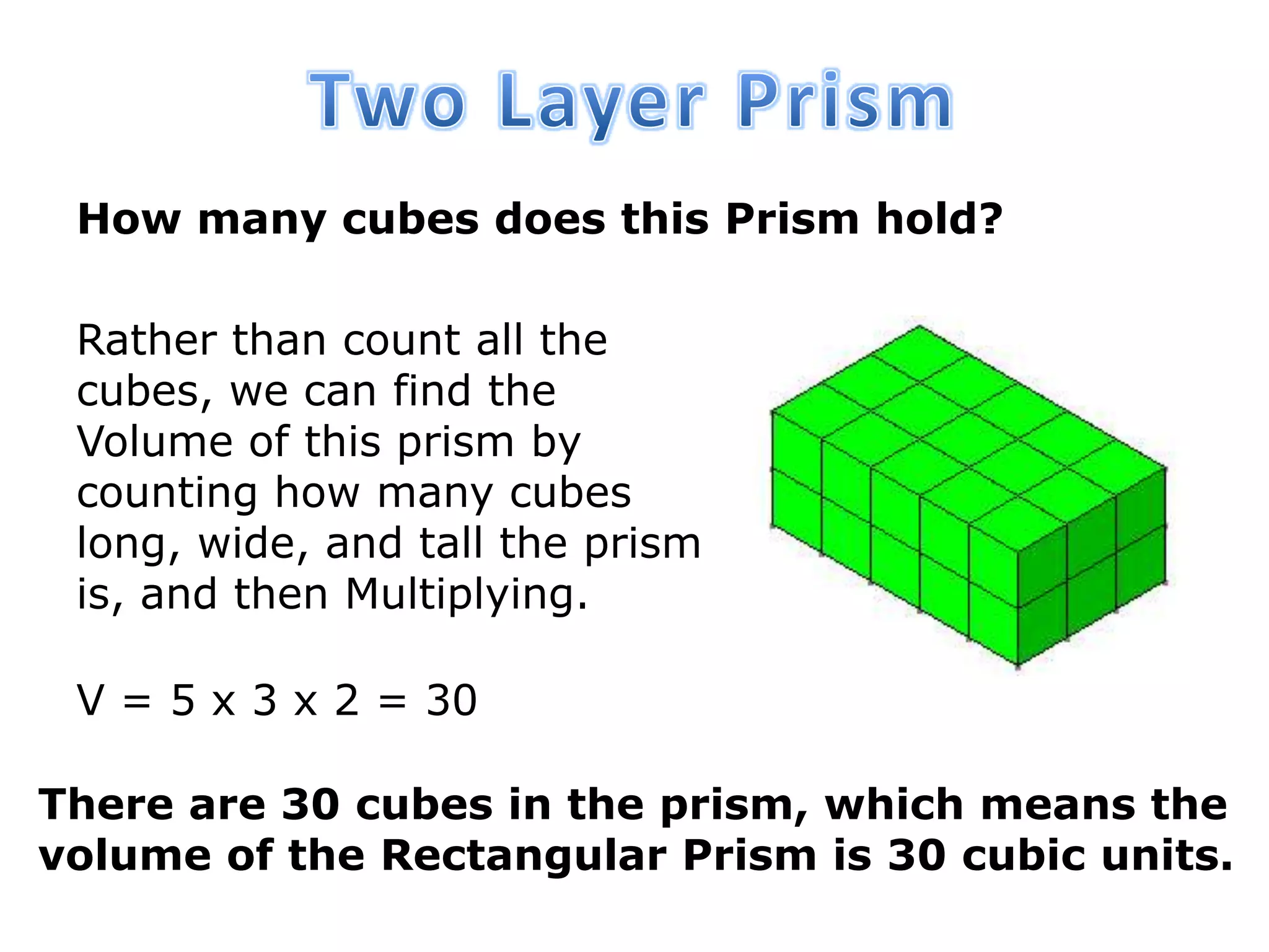 Volume of Prisms | PPTX