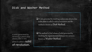 Volume of solid of revolution | PPTX
