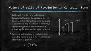 Volume of solid of revolution | PPTX