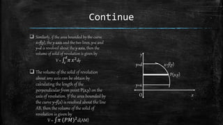 Volume of solid of revolution | PPTX