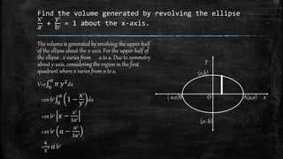Volume of solid of revolution | PPTX