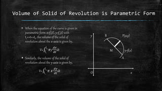 Volume of solid of revolution | PPTX