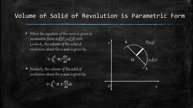 Volume of solid of revolution | PPTX