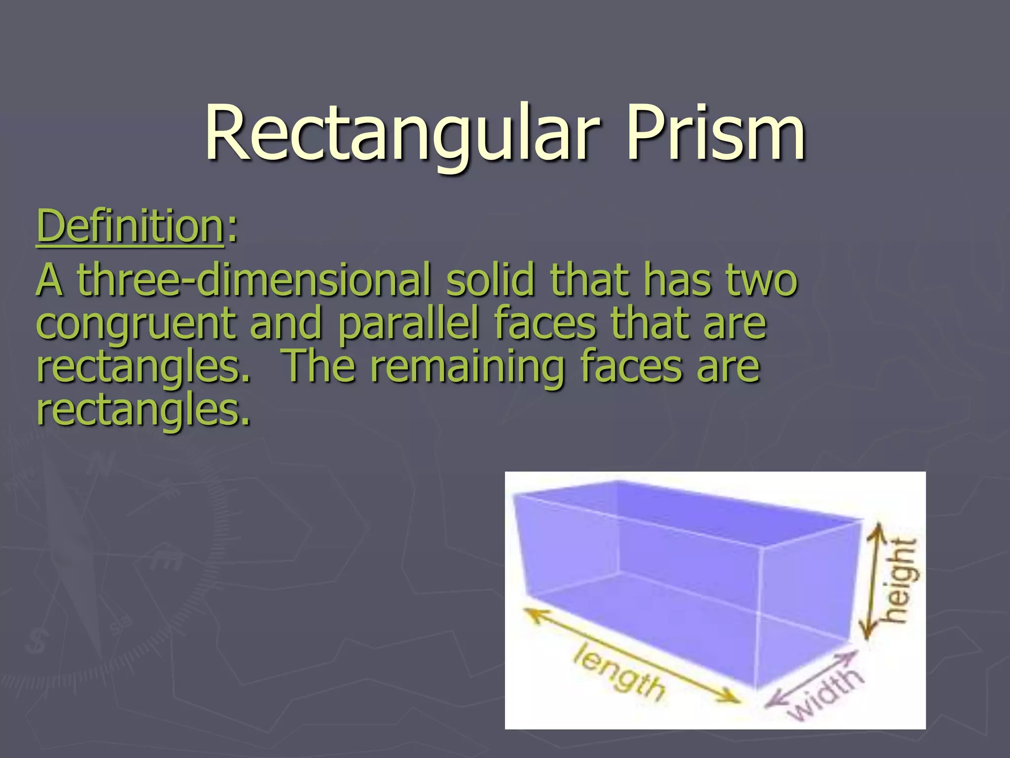 Volume of solid rectangular prism | PPSX