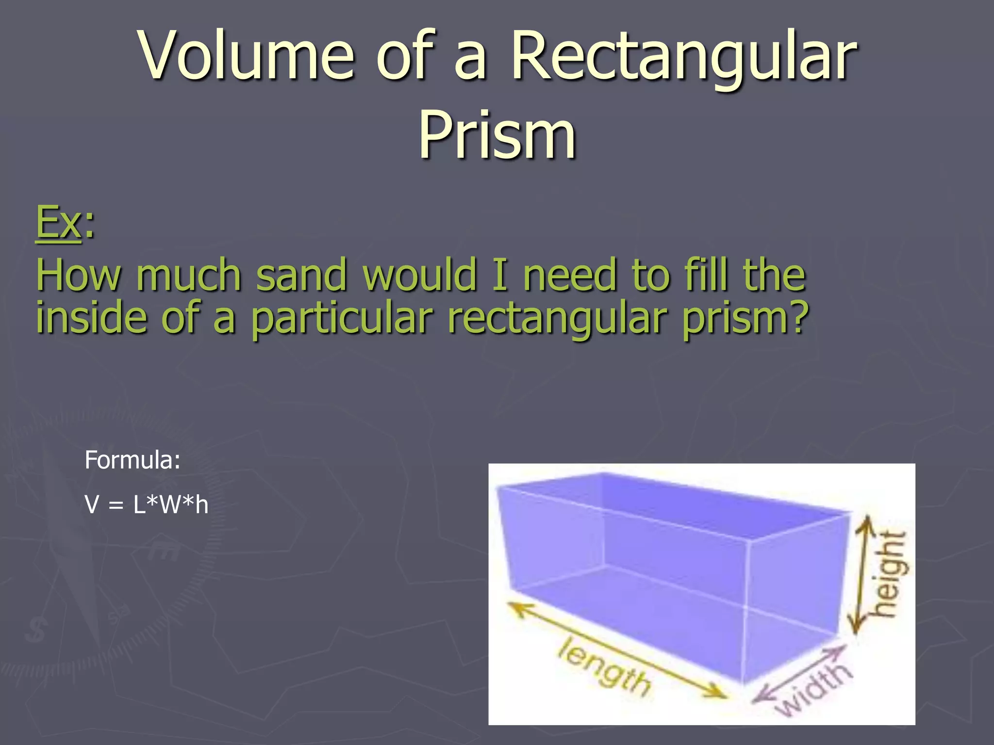 Volume of solid rectangular prism | PPSX | Physics | Science