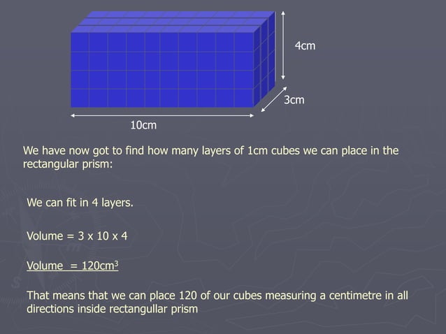Volume of solid rectangular prism | PPSX | Physics | Science