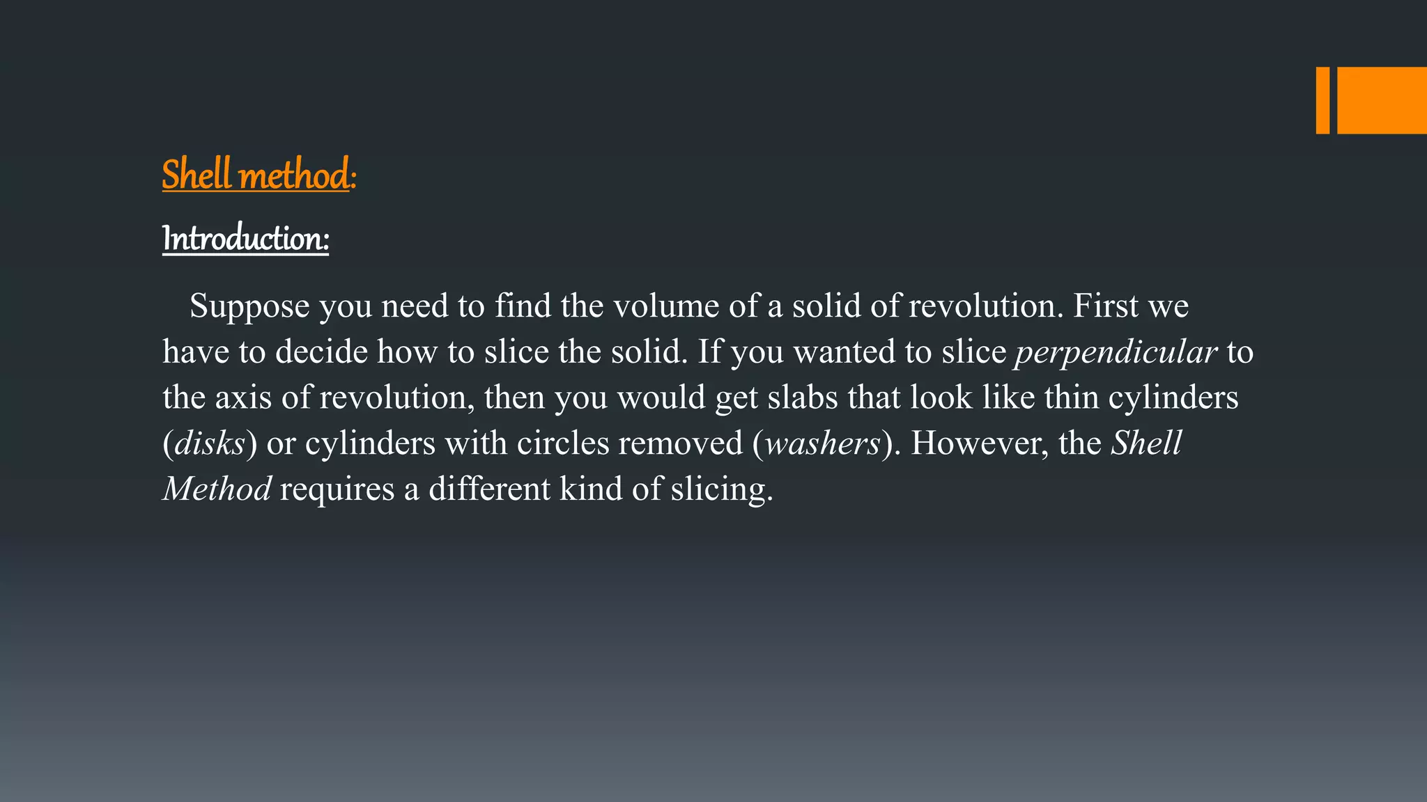 Volume of solid revolution | PPTX