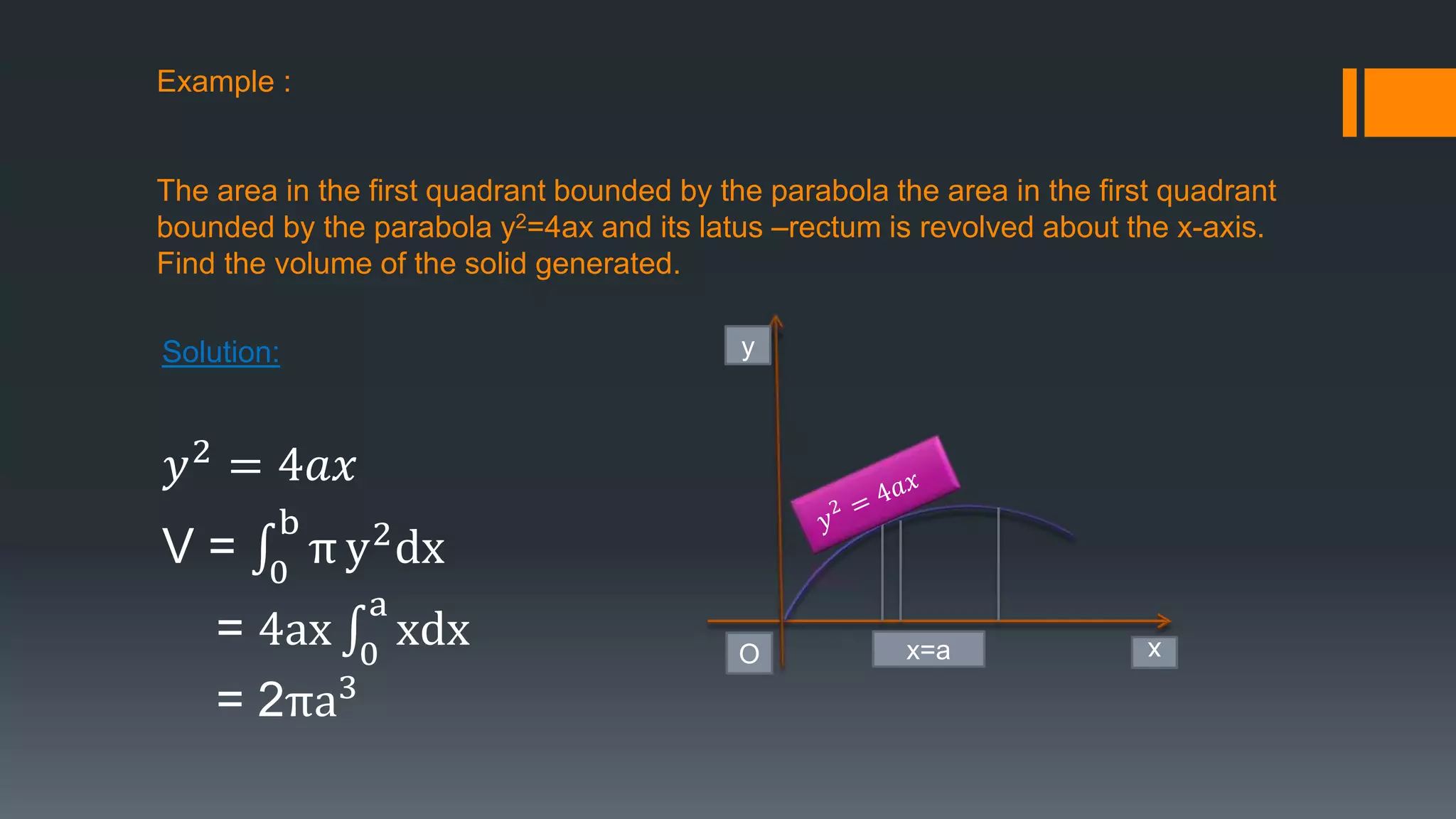 Volume of solid revolution | PPTX
