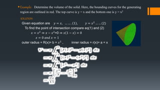 Volume of solid revolution | PPTX