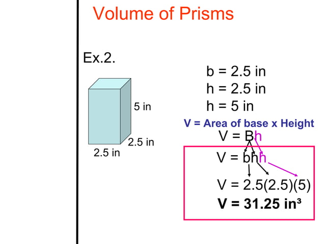 Volume of Prisms | PPT