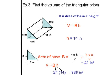 Volume of Prisms | PPT