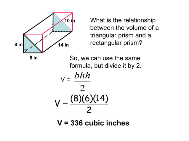 Volume of Prisms | PPT