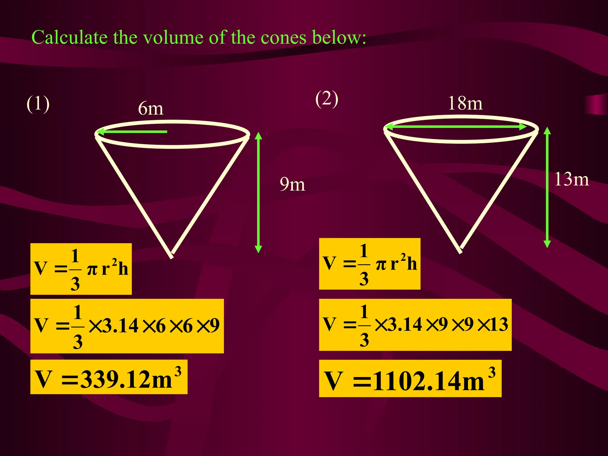 Volumes-Of-Solid Figures and 3D Figure Shapes | PPT