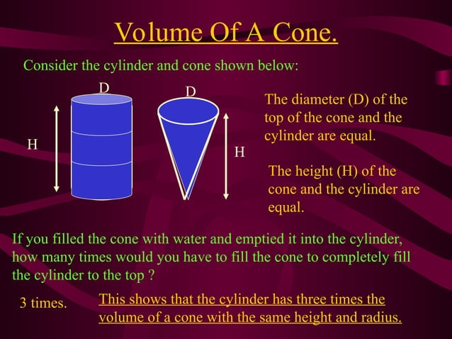 Volumes-Of-Solid Figures and 3D Figure Shapes | PPT
