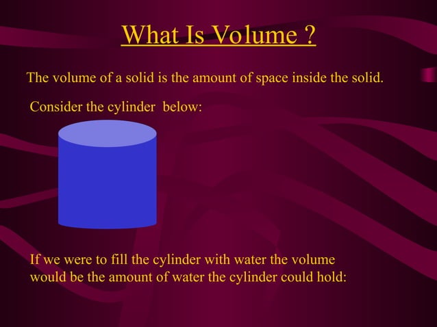 Volumes-Of-Solid Figures and 3D Figure Shapes | PPT