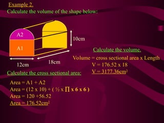 Matrices and Calculus Volume of Solids Examples | PPT