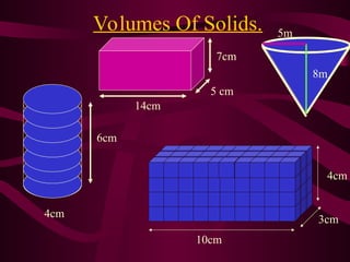 Matrices and Calculus Volume of Solids Examples | PPT