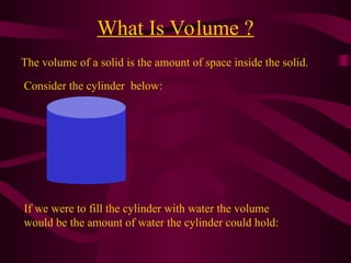 Matrices and Calculus Volume of Solids Examples | PPT