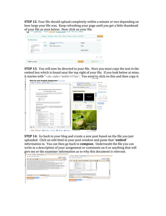 Guide to create your blog and uploading files. | PDF