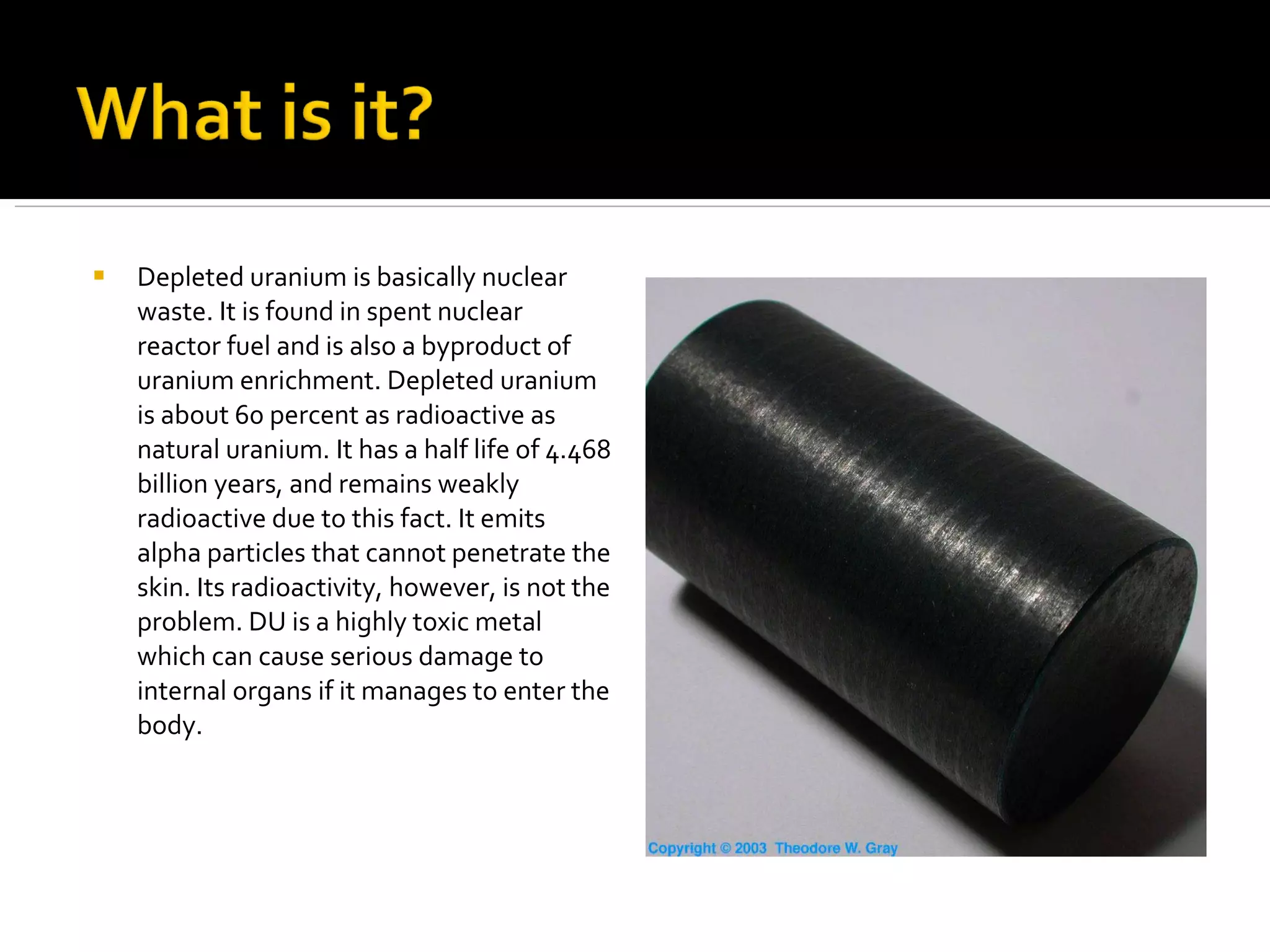 Depleted Uranium | PPT