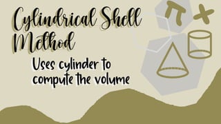 Volumes of solid (slicing, disc, washer, cylindrical shell) | PDF