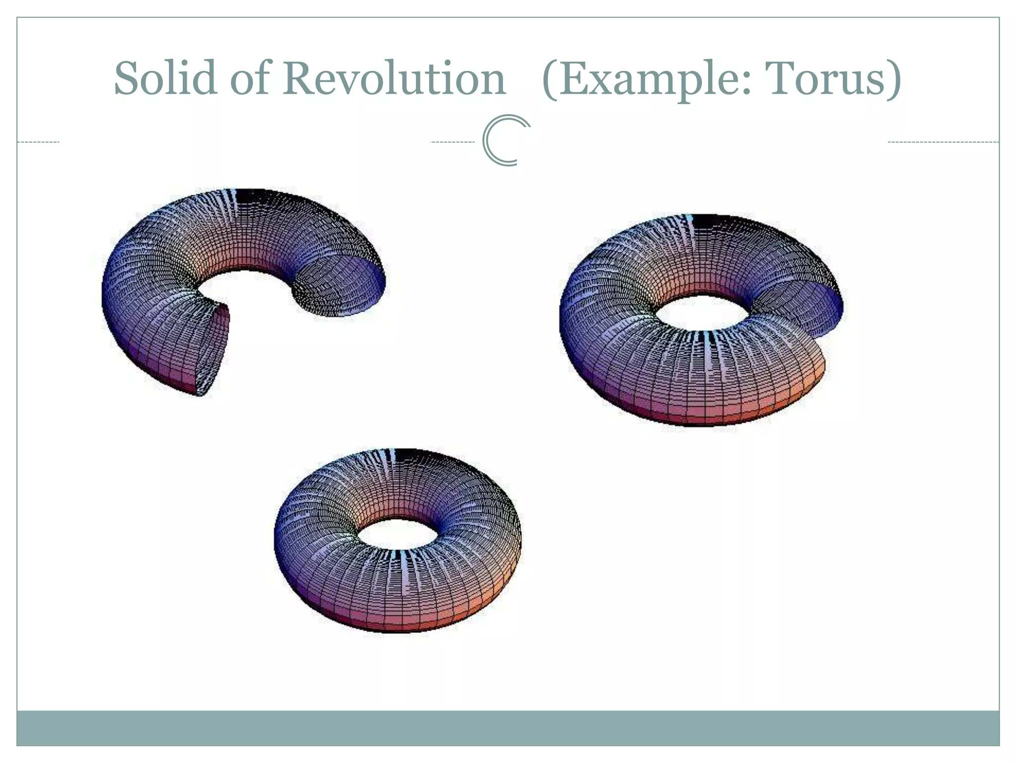 Volumes of solids of revolution dfs | PPTX