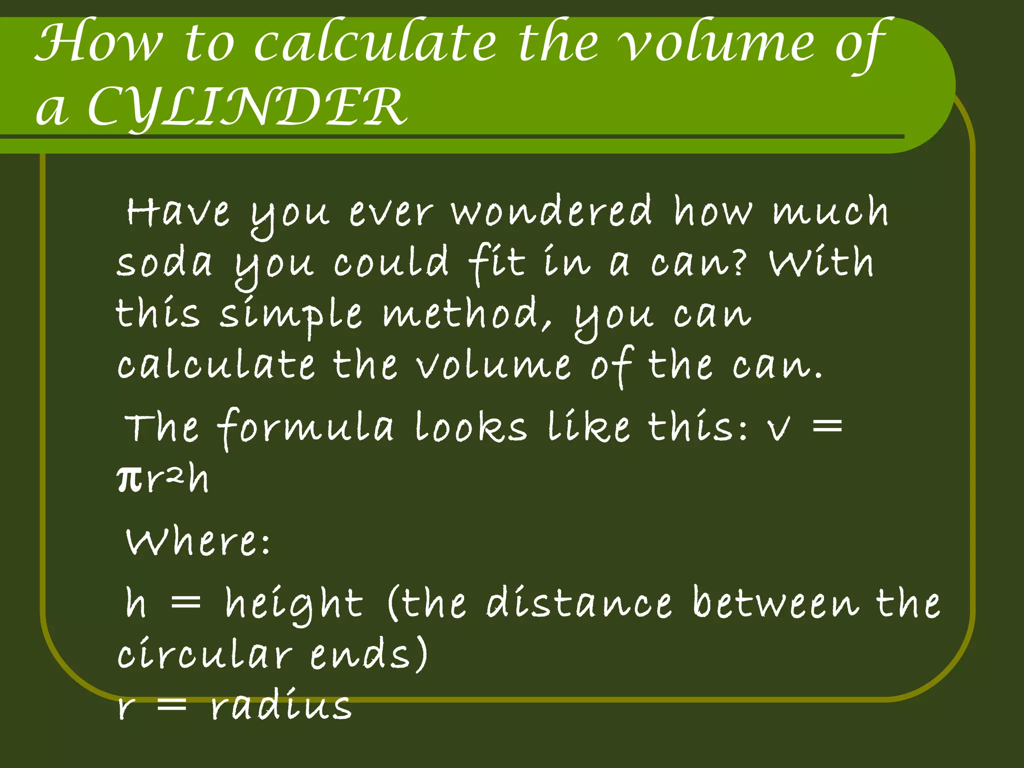 Volume- Mathematics | PPT