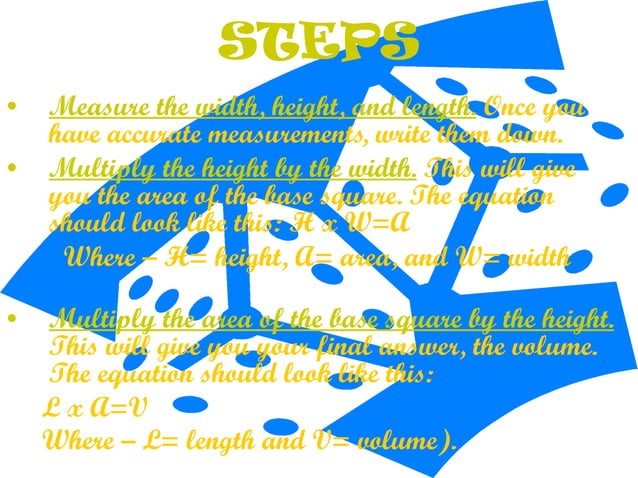 Volume- Mathematics | PPT | Physics | Science