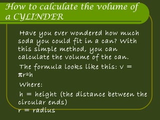 Volume- Mathematics | PPT