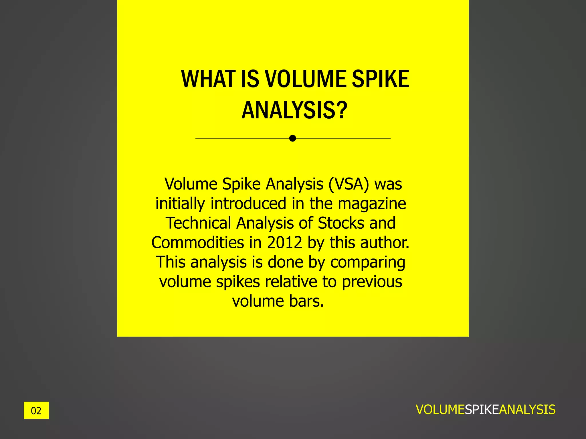 Volume Spike Analysis | PPTX