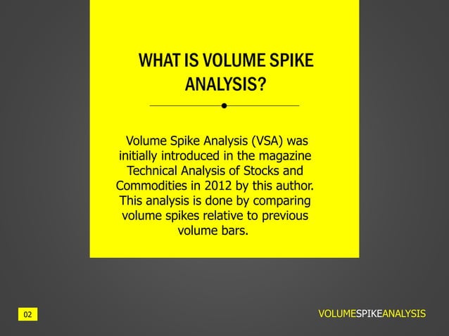 Volume Spike Analysis | PPTX | Commodities | Economy