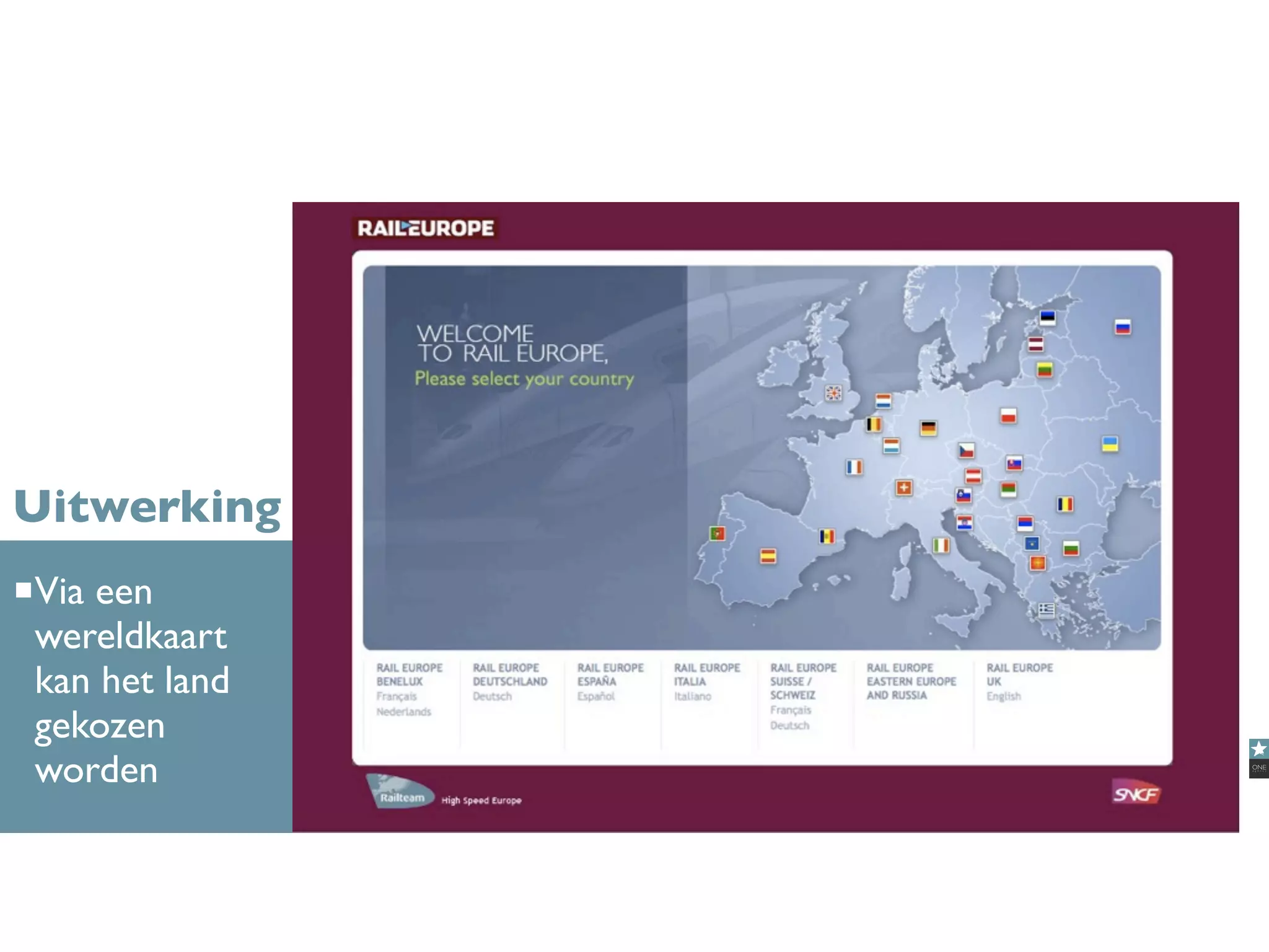 Rail Europe Website | KEY