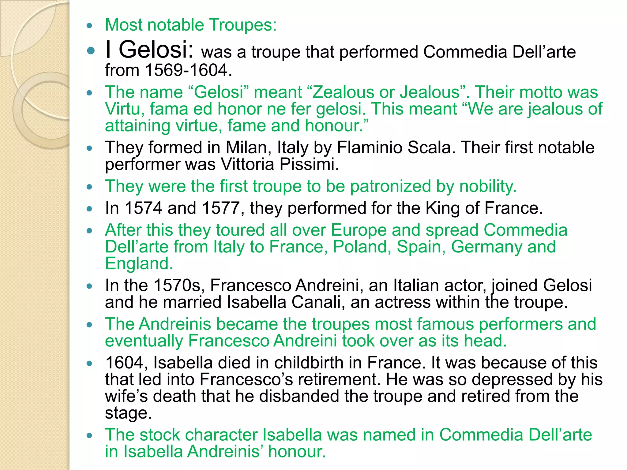 Commedia Dell'arte | PPTX