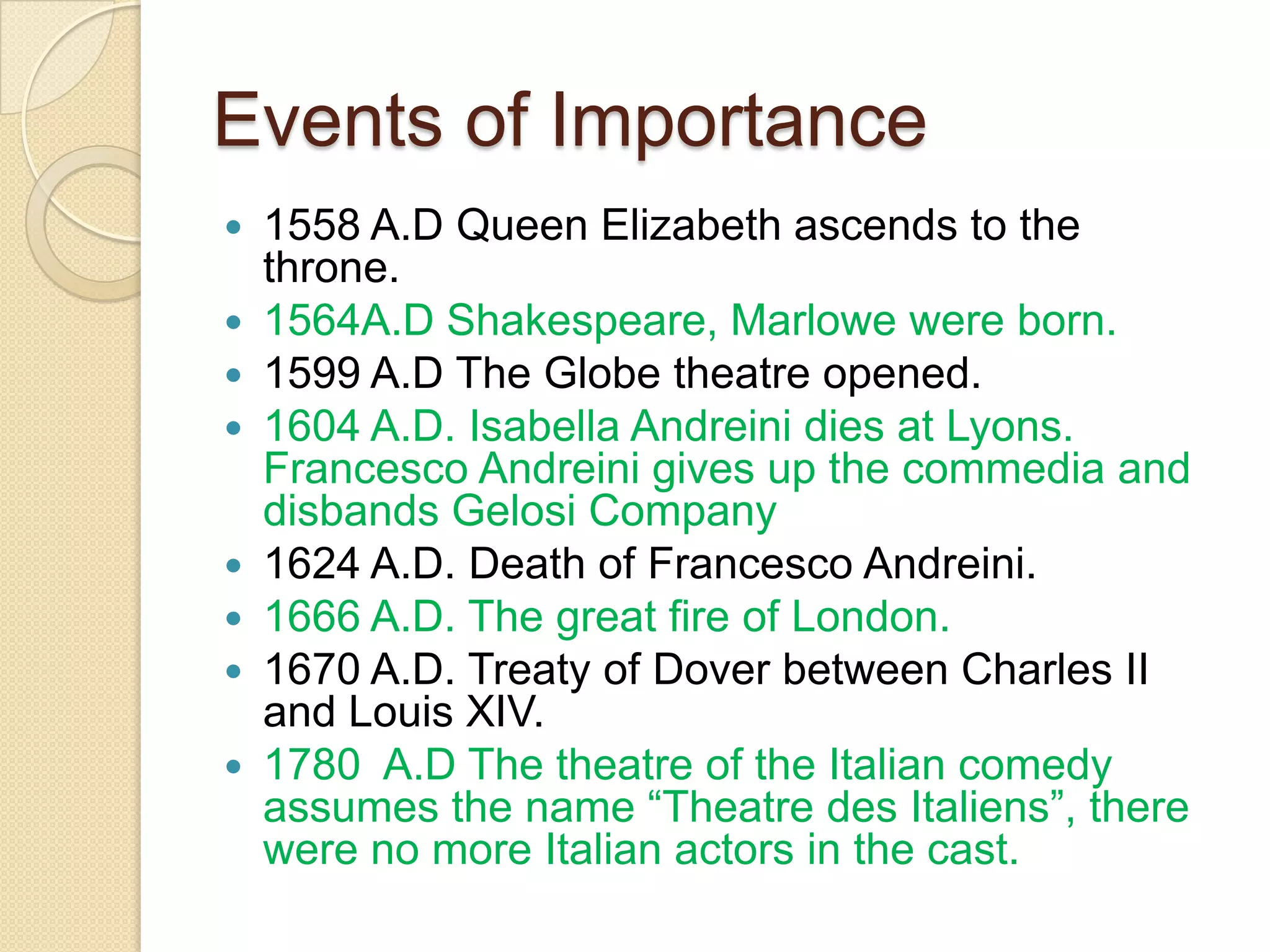 Commedia Dell'arte | PPTX