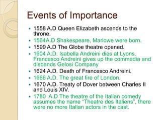 Commedia Dell'arte | PPTX