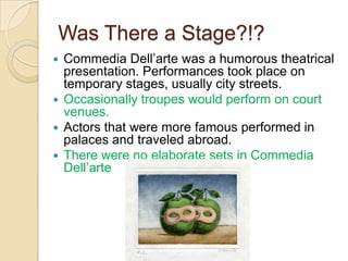 Commedia Dell'arte | PPTX