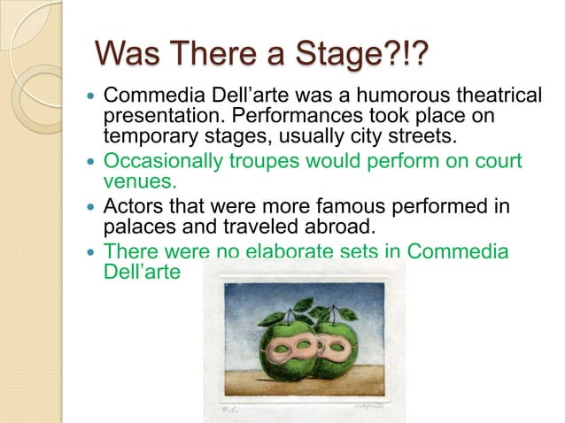 Commedia Dell'arte | PPTX