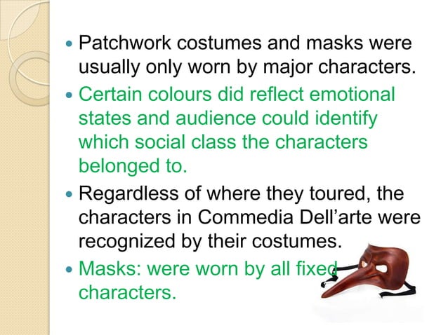 Commedia Dell'arte | PPTX