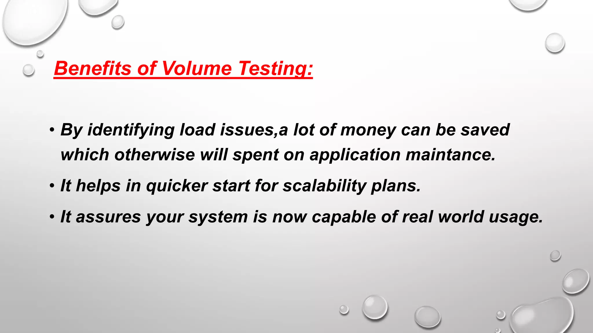Volume Testing Pptx Computing Technology And Computing