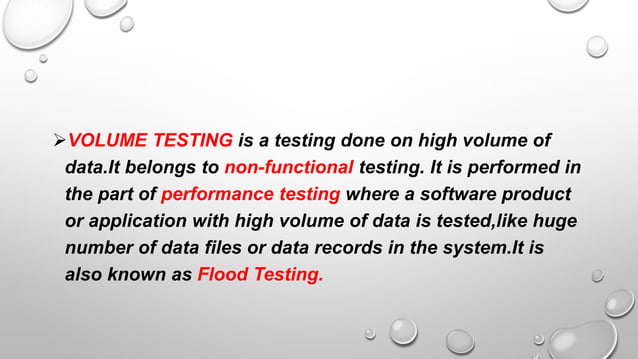 Volume Testing Pptx Computing Technology And Computing