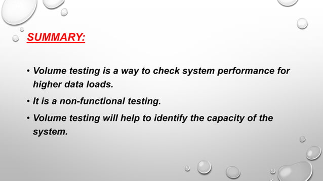 Volume Testing Pptx Computing Technology And Computing