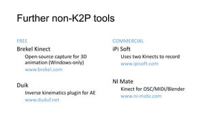 DIY motion capture with KinectToPin | PPT
