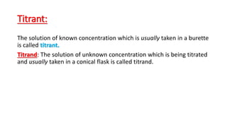 Volumetric analysis | PPTX
