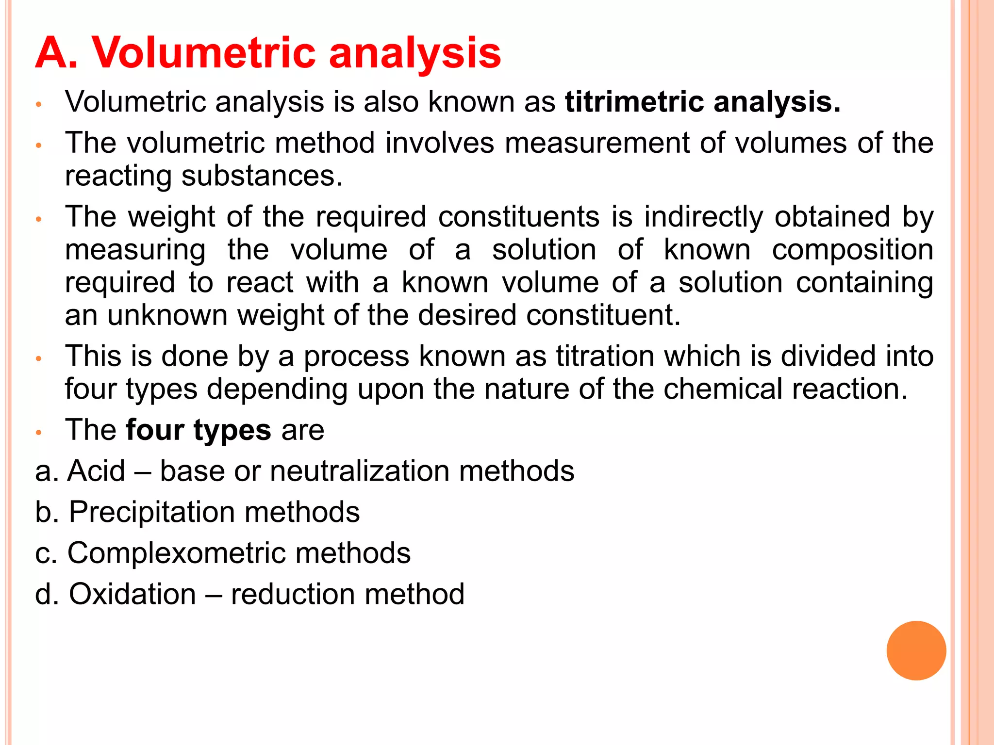 Volumetric analysis | PPT | Chemistry | Science
