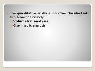 Volumetric Analysis Power Point Presenation | PPT