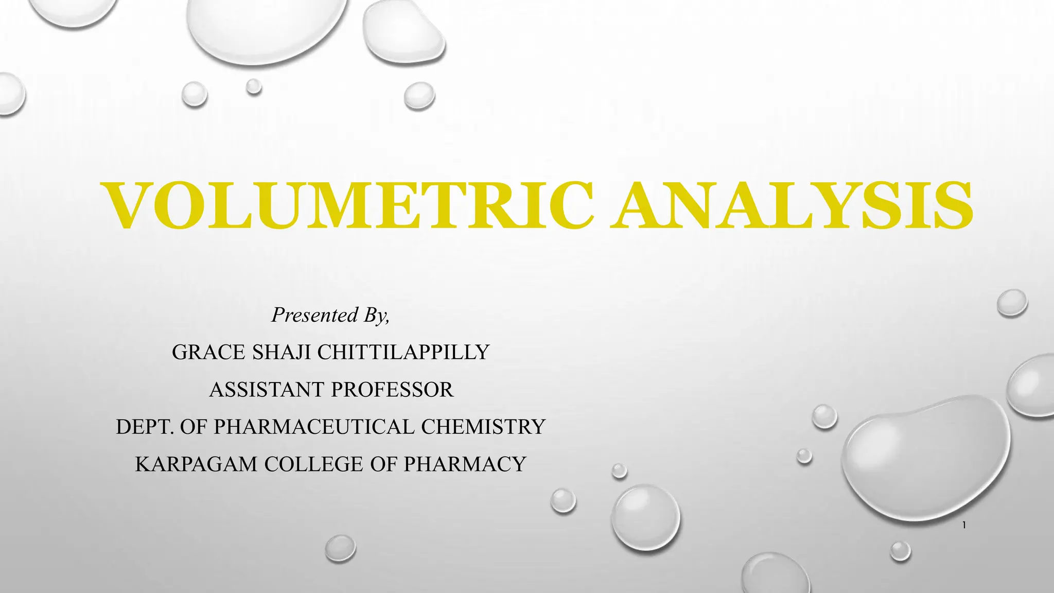 VOLUMETRIC ANALYSIS .pdf | Chemistry | Science